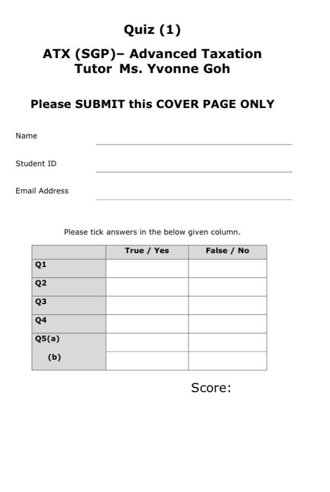ACCA ADVANCED TAXATION (ATX SGP) LATEST! One time pass, Computers ... ACCA ADVANCED TAXATION (ATX SGP) LATEST! One time pass, Computers ...