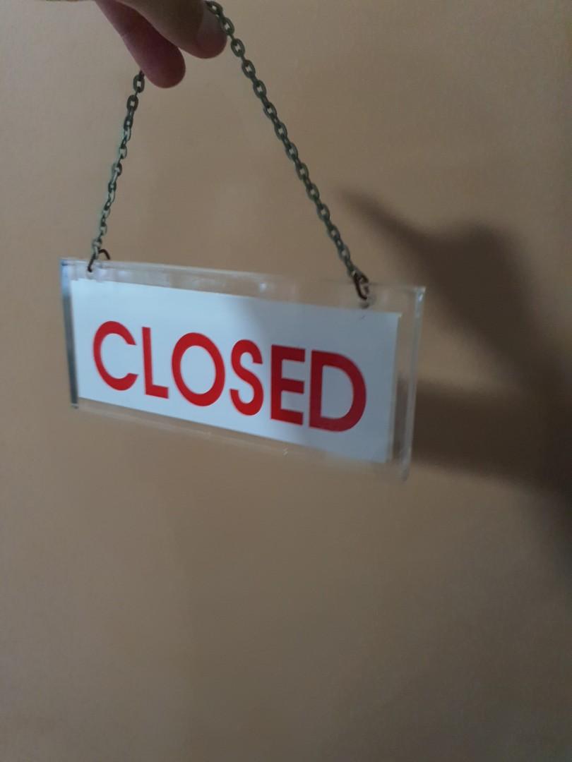 Acrylic Open/Close Display, Everything Else on Carousell