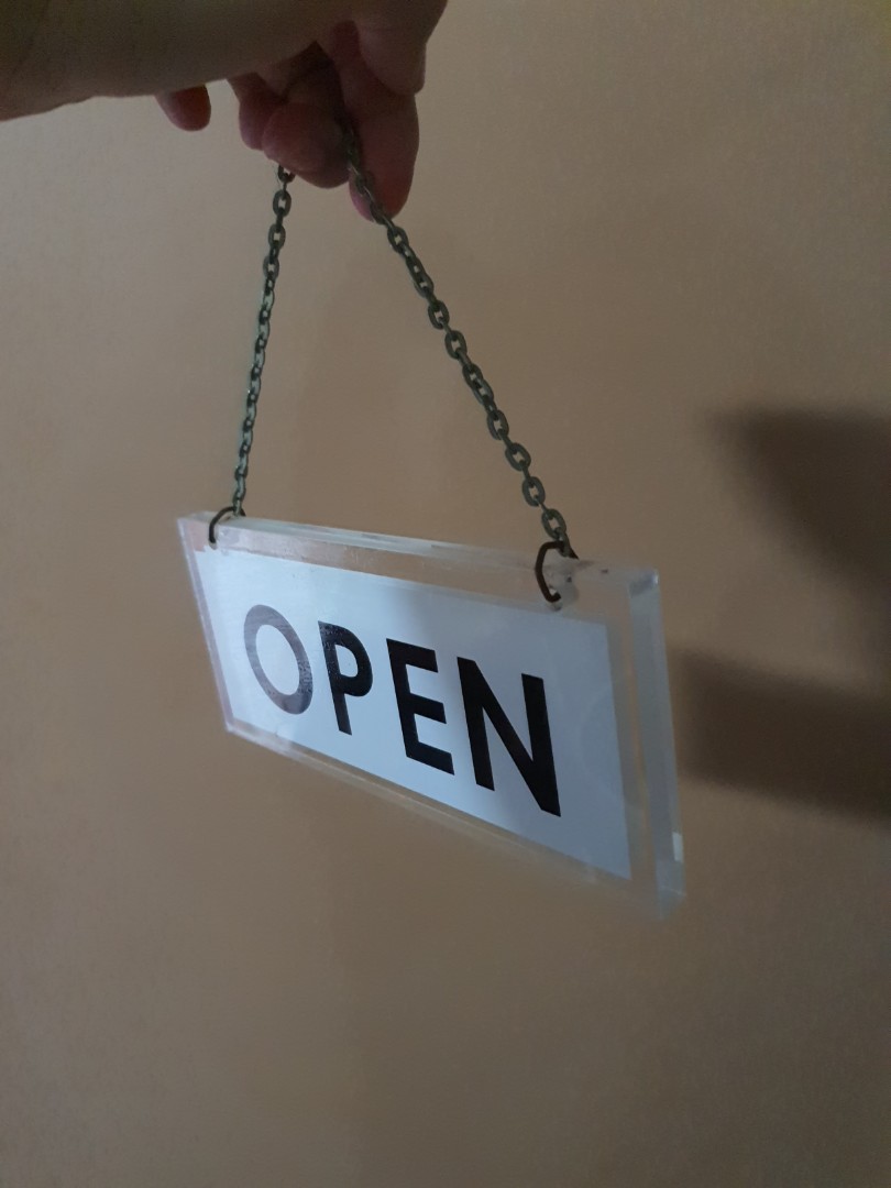 Acrylic Open/Close Display, Everything Else on Carousell