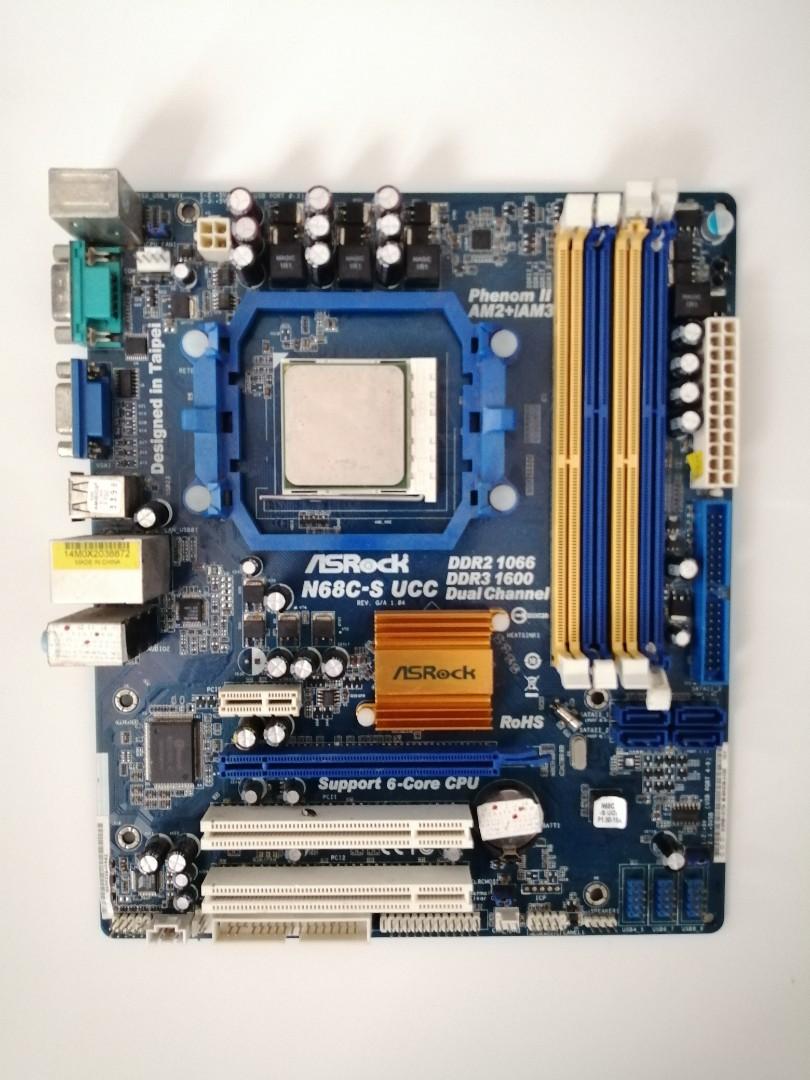 AMD Athlon + ASRock Motherboard, Computers & Tech, Parts & Accessories ...