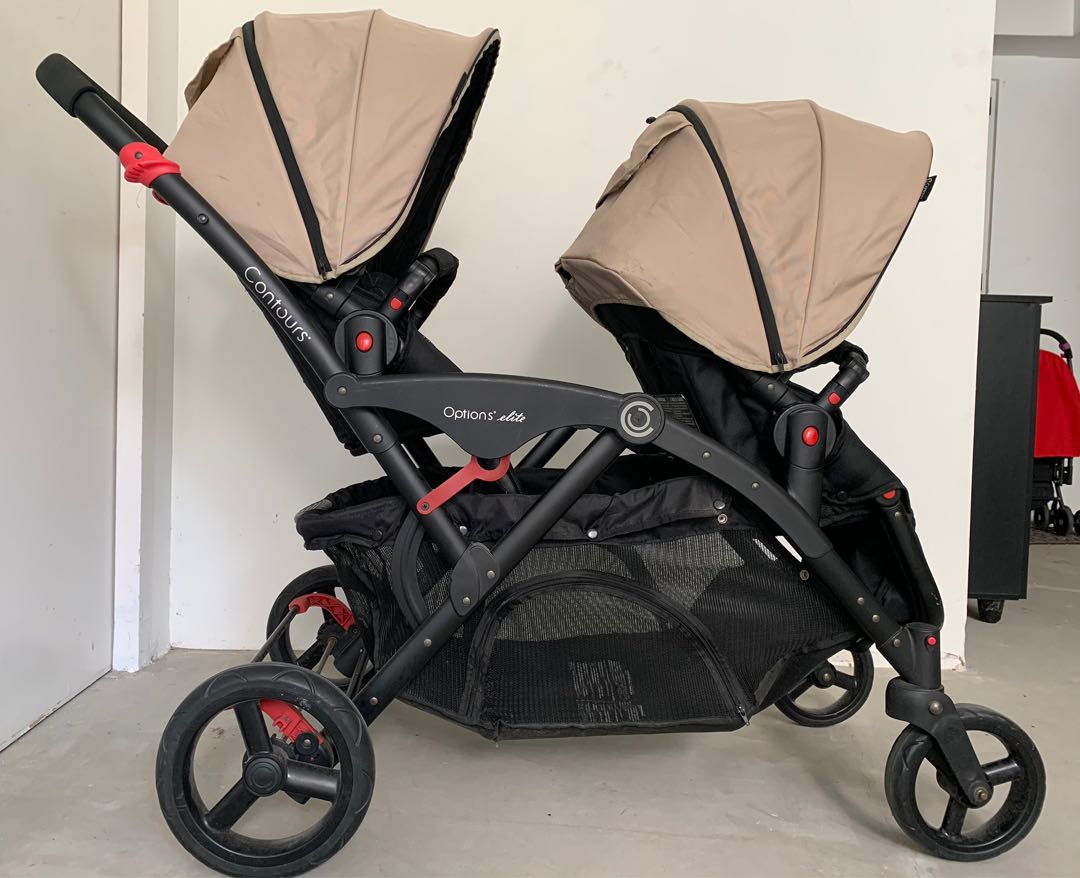 Contours Options Elite Tandem Double Stroller, Babies & Kids, Going Out ...