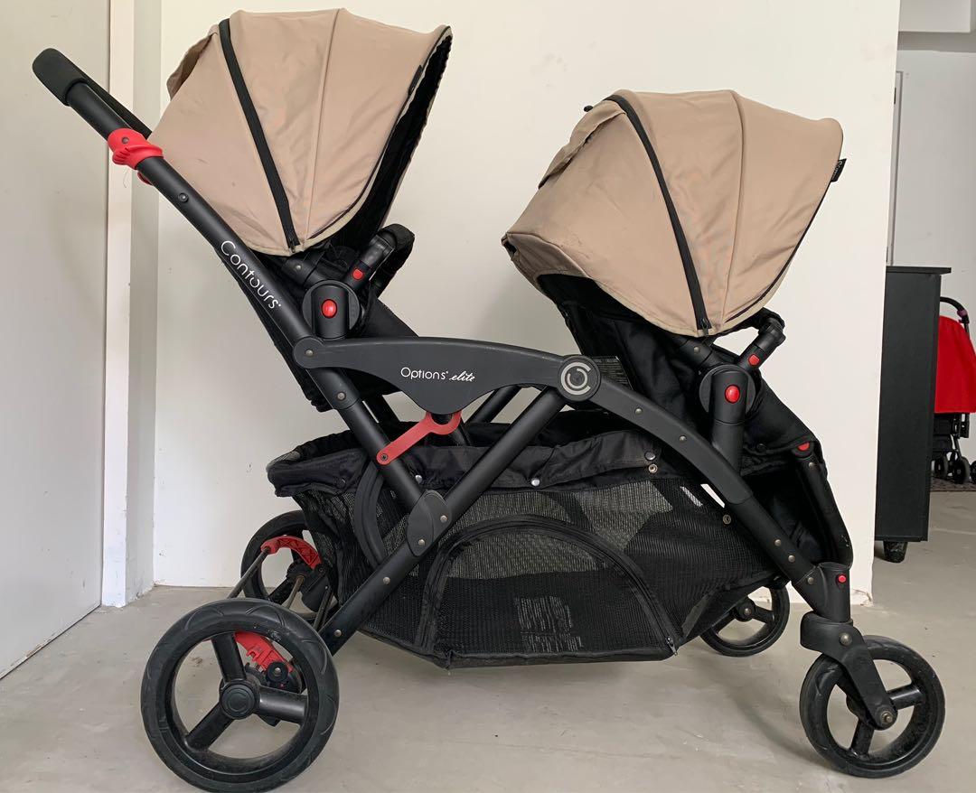 Contours Options Elite Tandem Double Stroller, Babies & Kids, Going Out ...