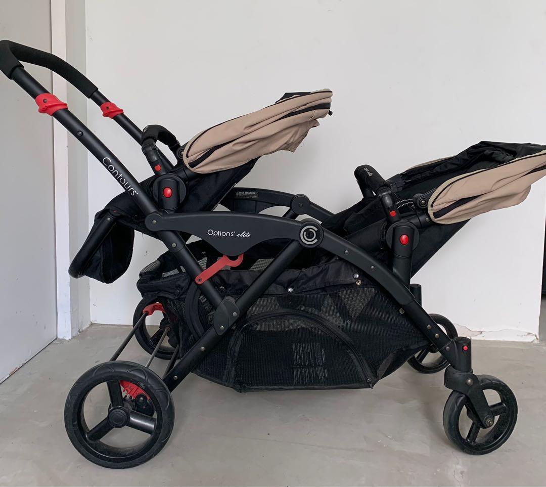 Contours Options Elite Tandem Double Stroller, Babies & Kids, Going Out ...