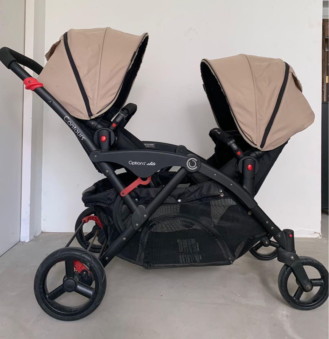 Contours Options Elite Tandem Double Stroller, Babies & Kids, Going Out ...