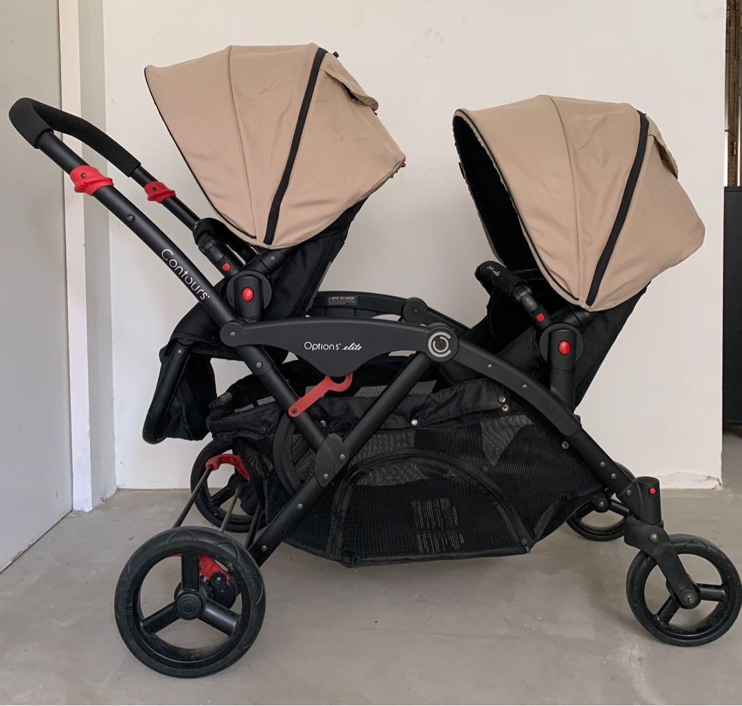 Contours Options Elite Tandem Double Stroller, Babies & Kids, Going Out ...
