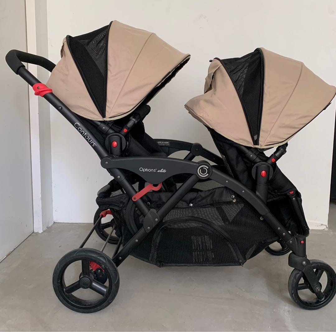 Contours Options Elite Tandem Double Stroller, Babies & Kids, Going Out ...