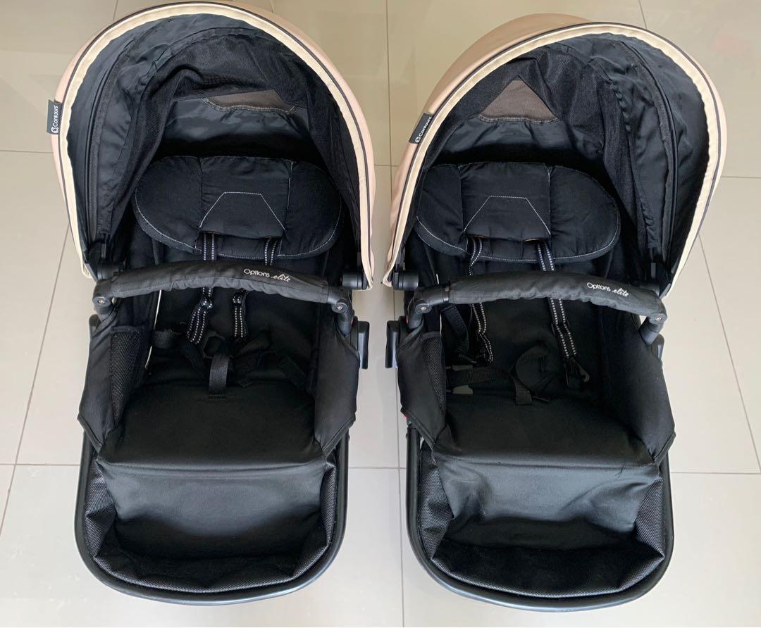 Contours Options Elite Tandem Double Stroller, Babies & Kids, Going Out ...