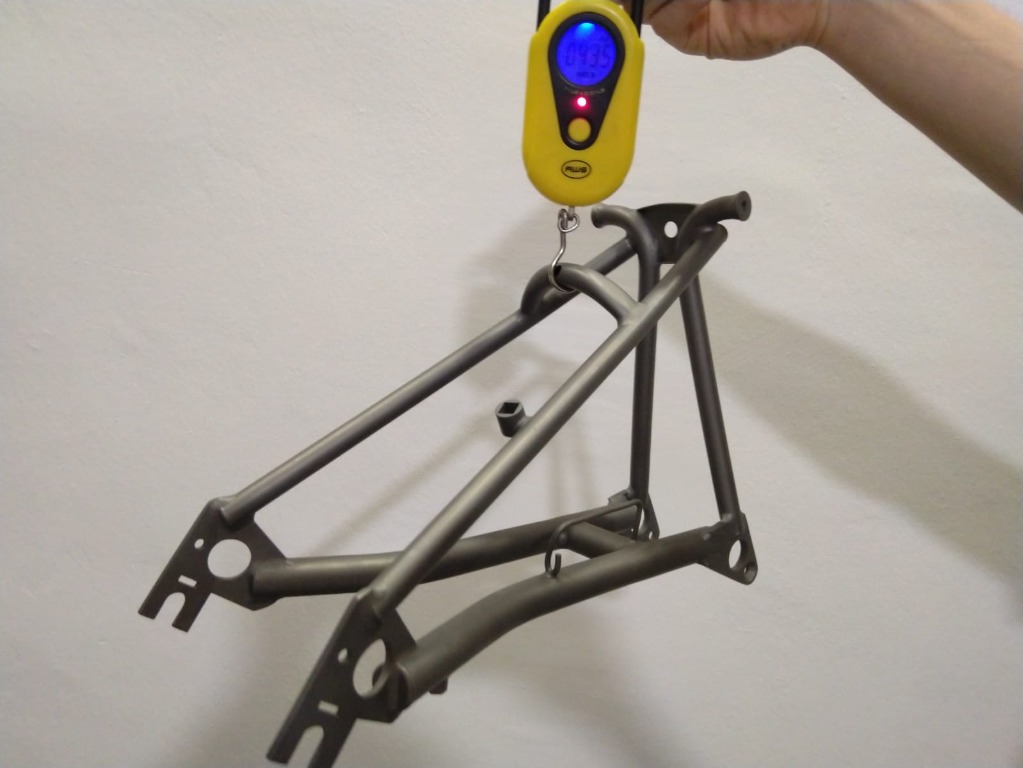 Custom Made Titanium Brompton Rear Triangle 135mm Drop-Out Spacing ...