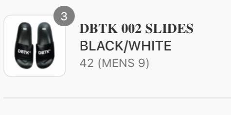 DBTK Slides, Men's Fashion, Footwear, Slippers & Slides on Carousell