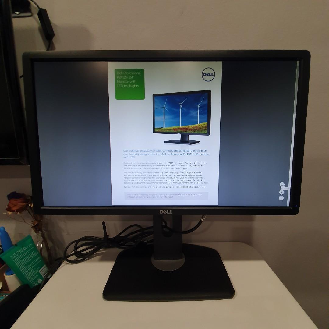 Dell 24" LED Monitor P2412H, Computers & Tech, Parts & Accessories ...