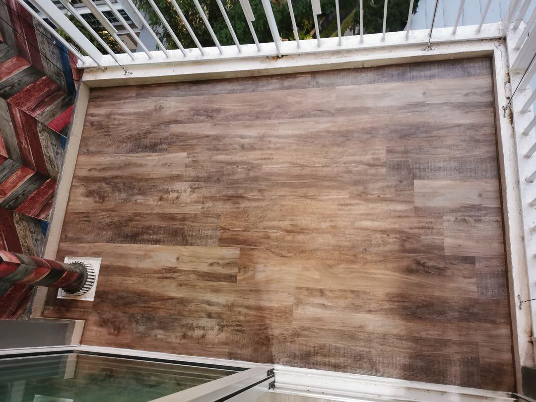 Floor panel PVC vinyl flooring, Furniture & Home Living, Home Decor ...