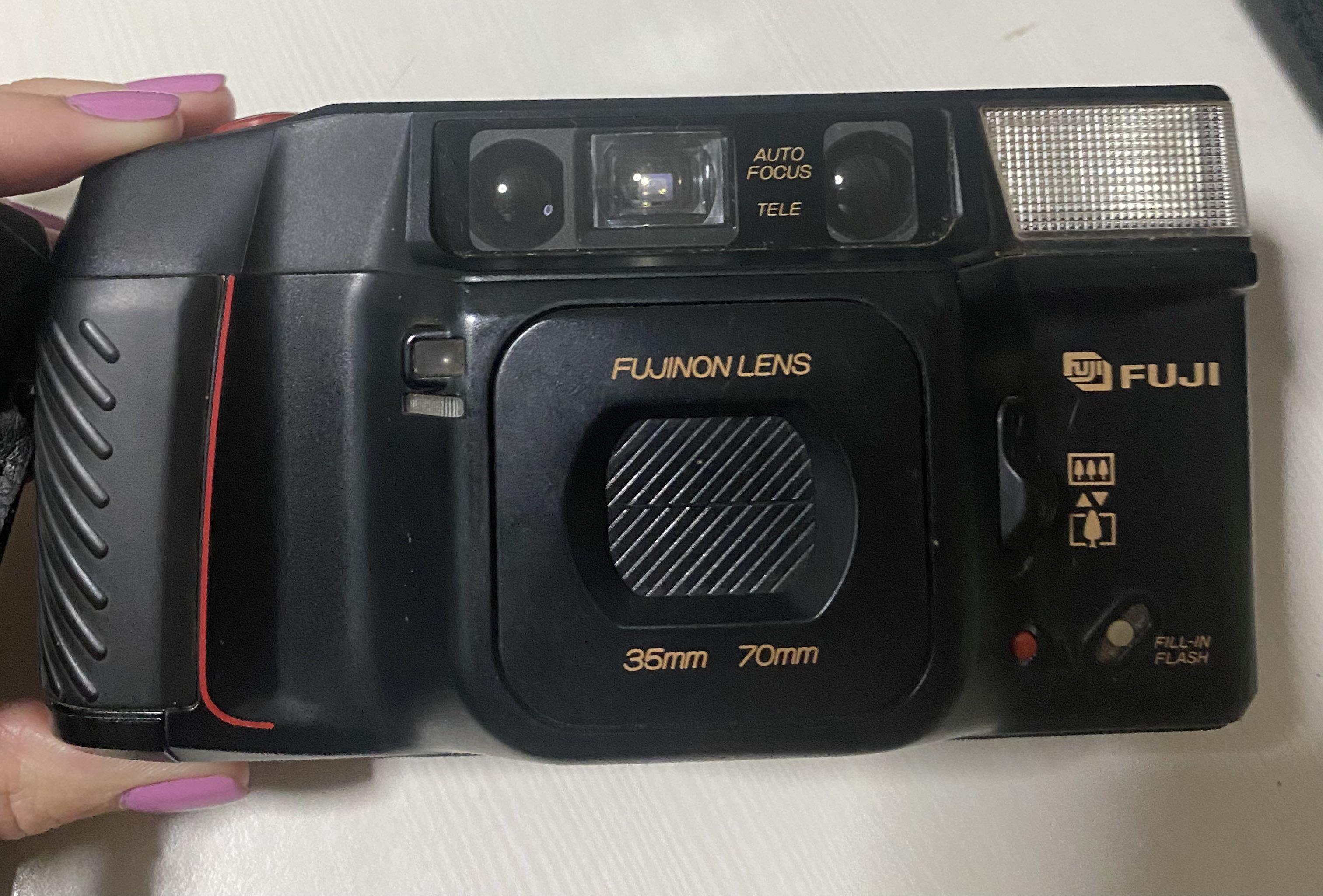 35mm film camera Fuji Tele Cardia Super Date, Photography, Cameras on Carousell
