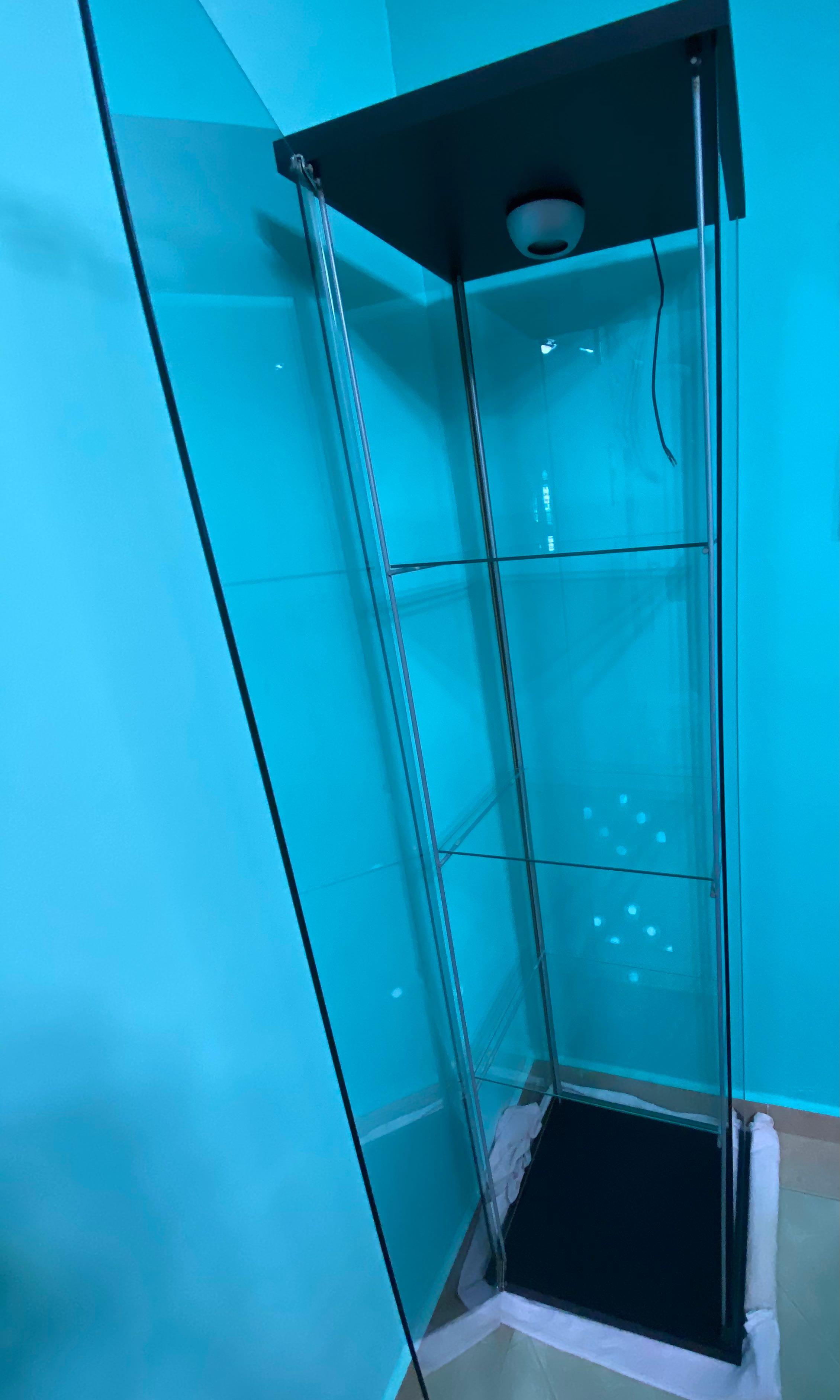 Glass shelf display cabinet, Furniture & Home Living, Furniture ...