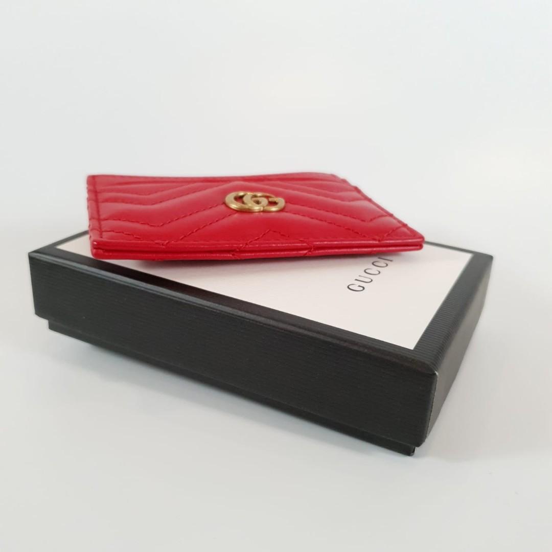 Gucci Name Card Case, Luxury, Bags & Wallets on Carousell