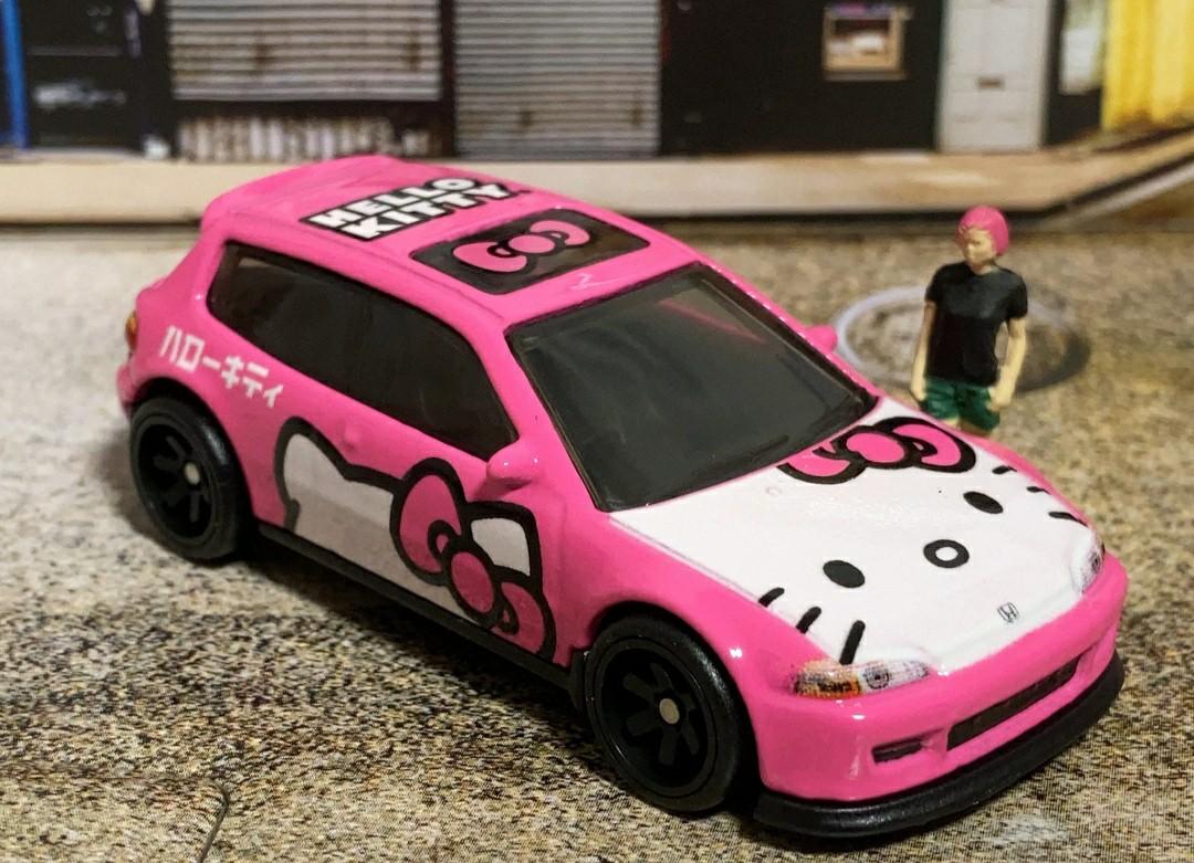 HOTWHEELS CAR CULTURE MODERN CLASSICS HELLO KITTY HONDA CIVIC EG ...
