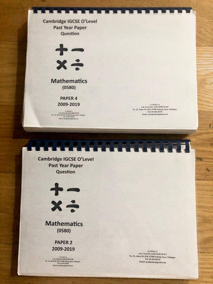 IGCSE EXTENDED MATHS PAST PAPER BOOKLET, Hobbies & Toys, Books ...