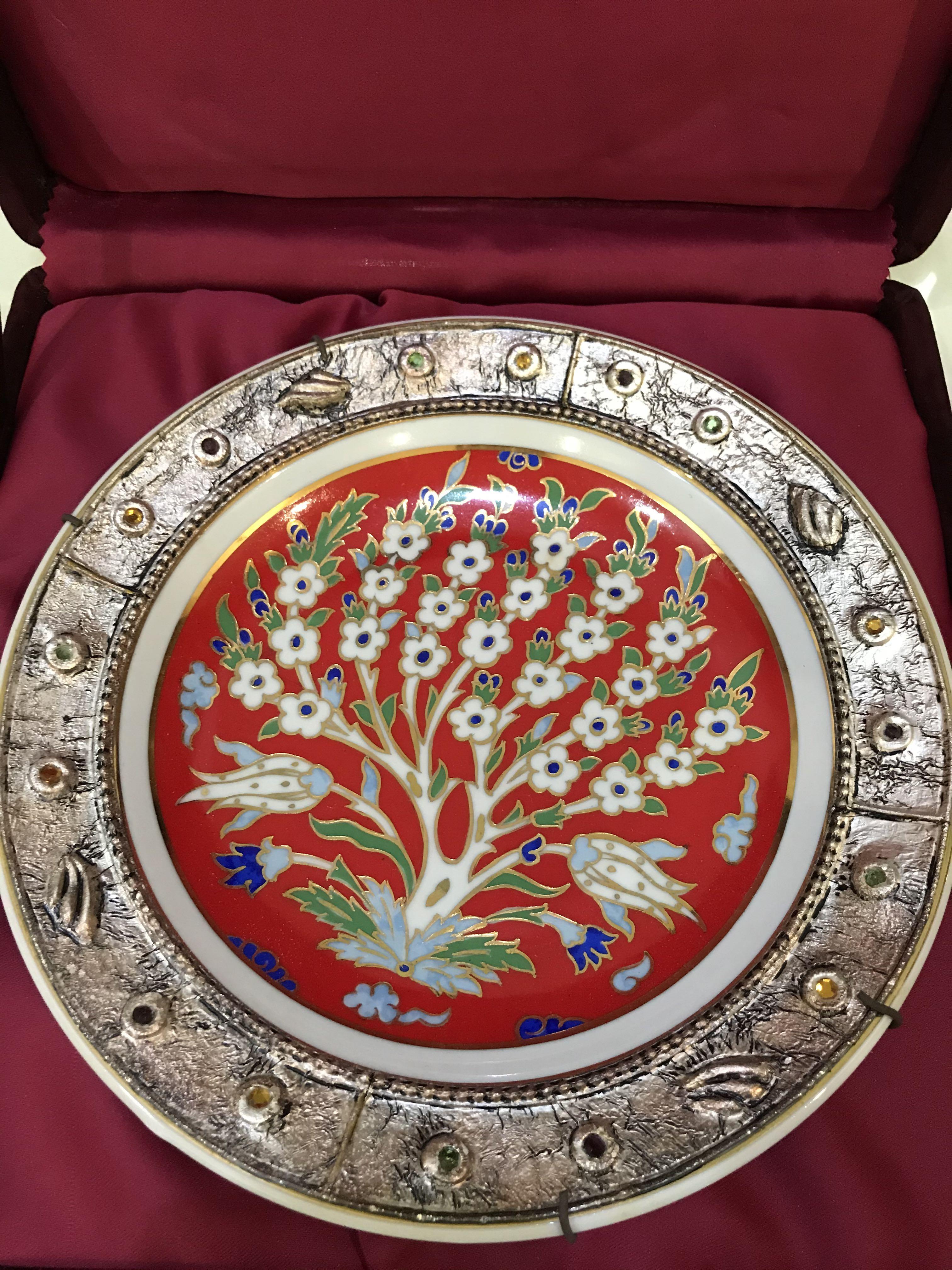 kutahya porselen antique plate from turkey, Hobbies & Toys, Memorabilia ...