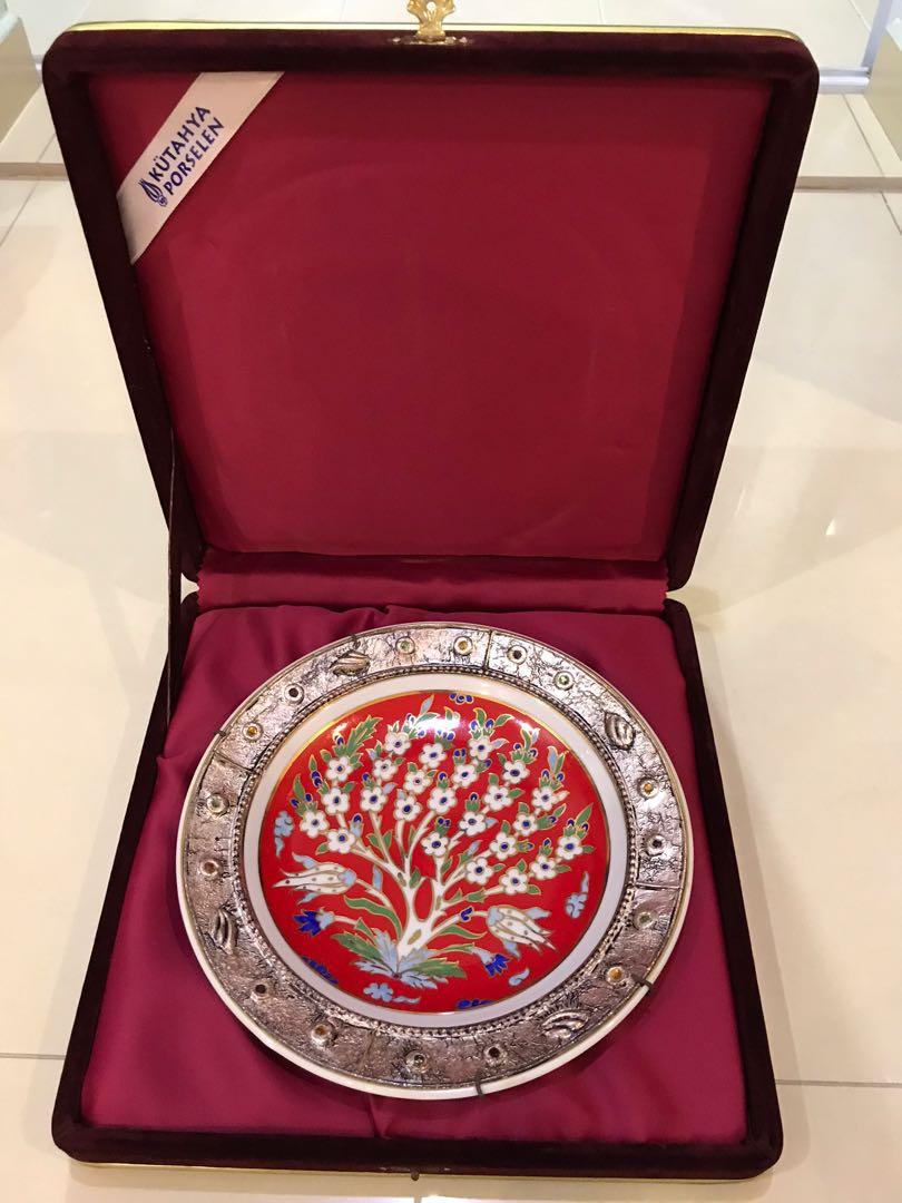 kutahya porselen antique plate from turkey, Hobbies & Toys, Memorabilia ...