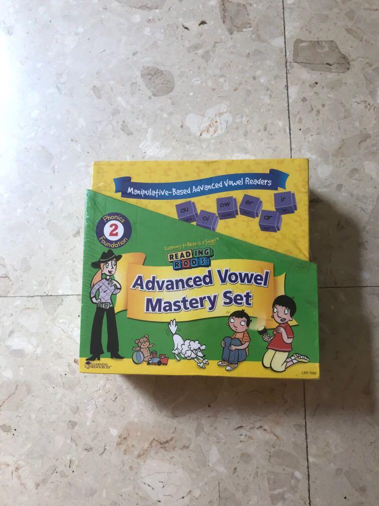 learning resources reading rods advanced vowel mastery set phonics ...