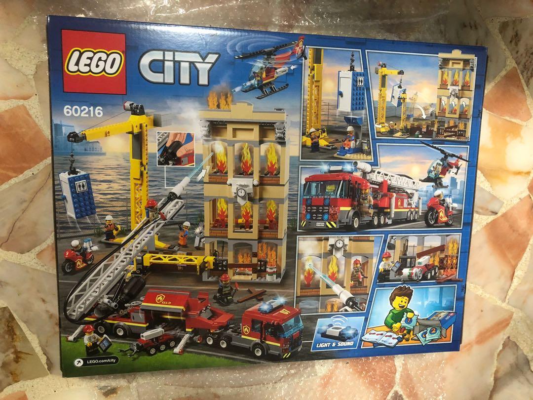 Lego 60216 downtown fire brigade firetruck fire engine, Hobbies & Toys ...