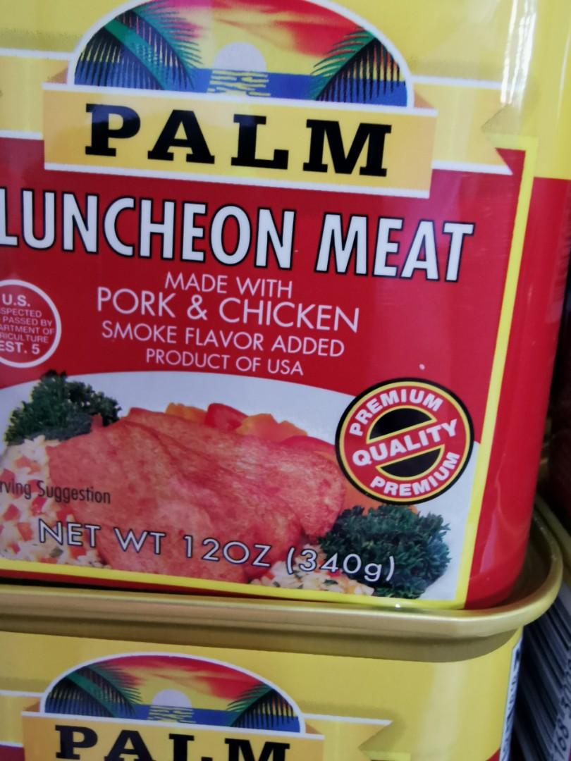 PALM LUNCHEON MEAT made with PORK & CHICKEN 340g, Food & Drinks ...