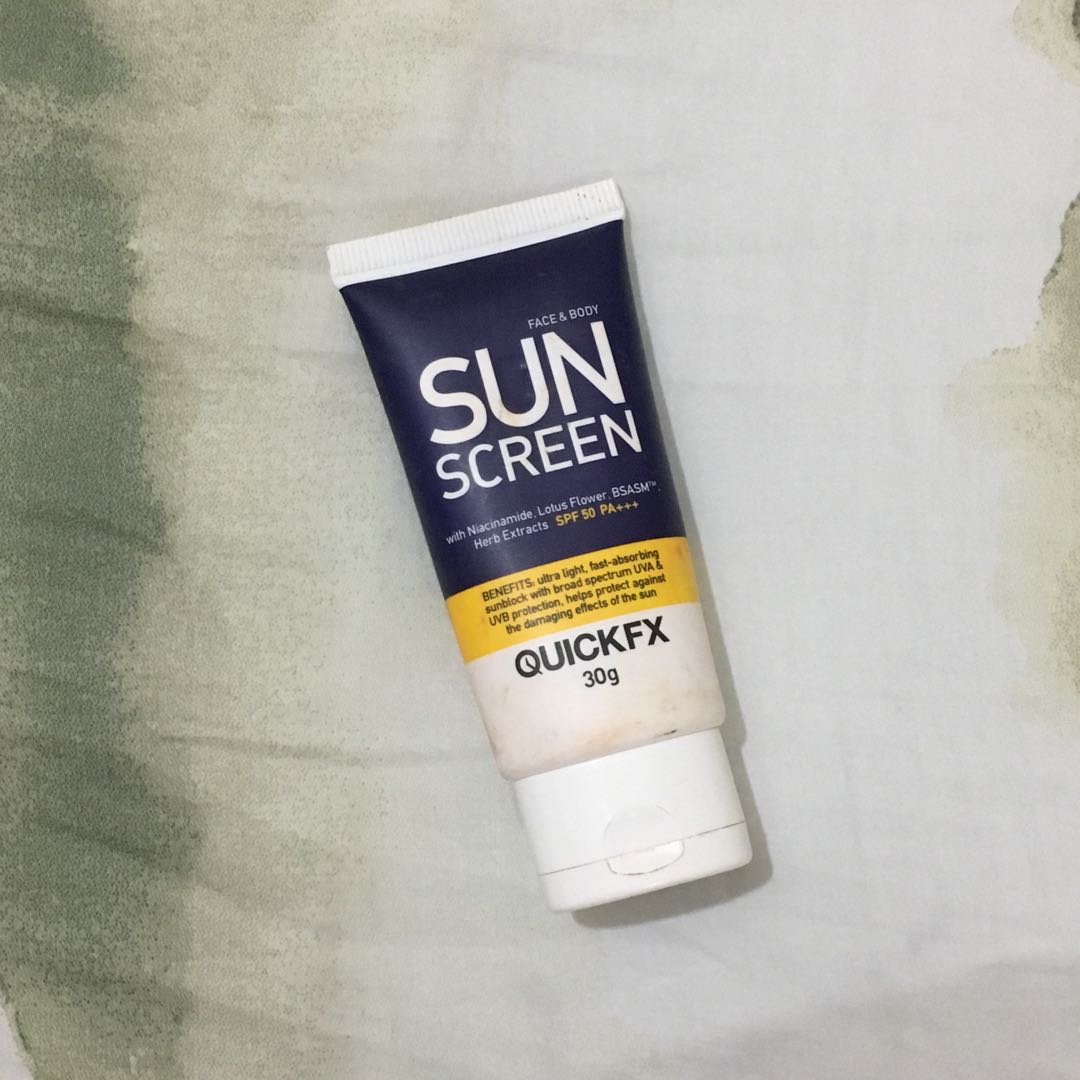 QuickFX sunscreen spf 50 PA+++, Beauty & Personal Care, Face, Face Care ...
