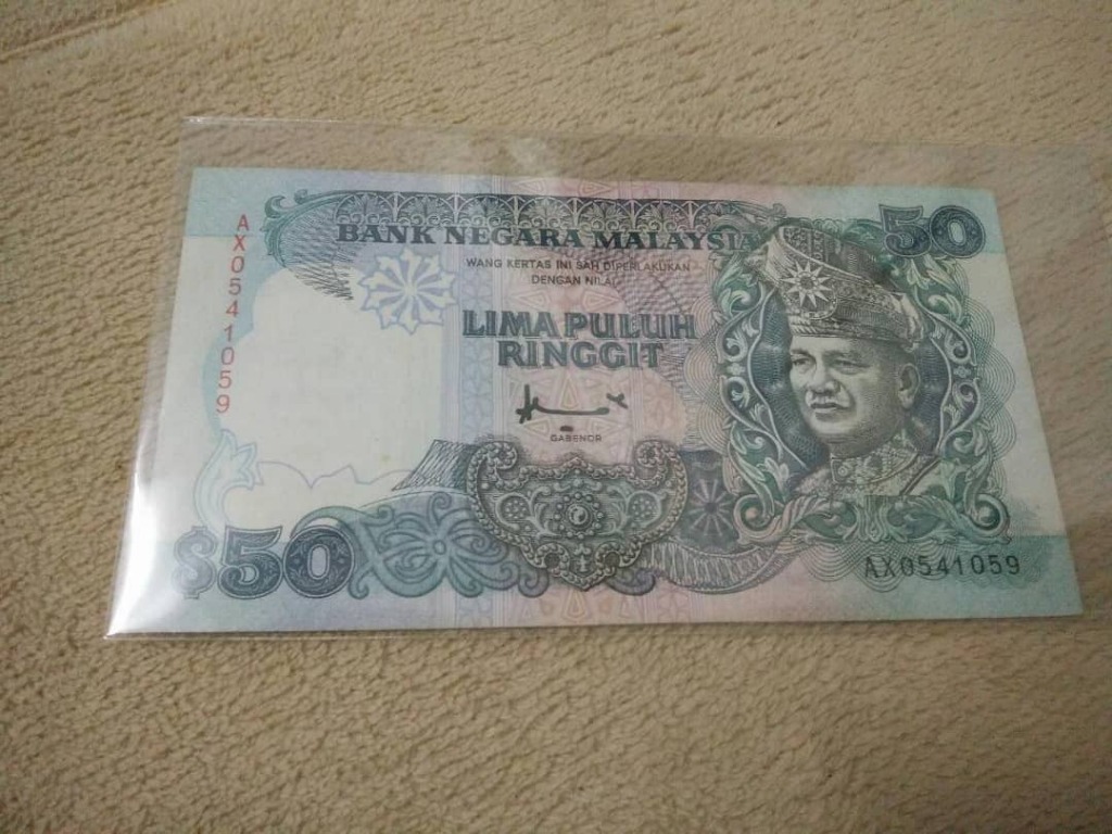 Rare RM50 Malaysia Old Banknote By BNM, Hobbies & Toys, Collectibles ...