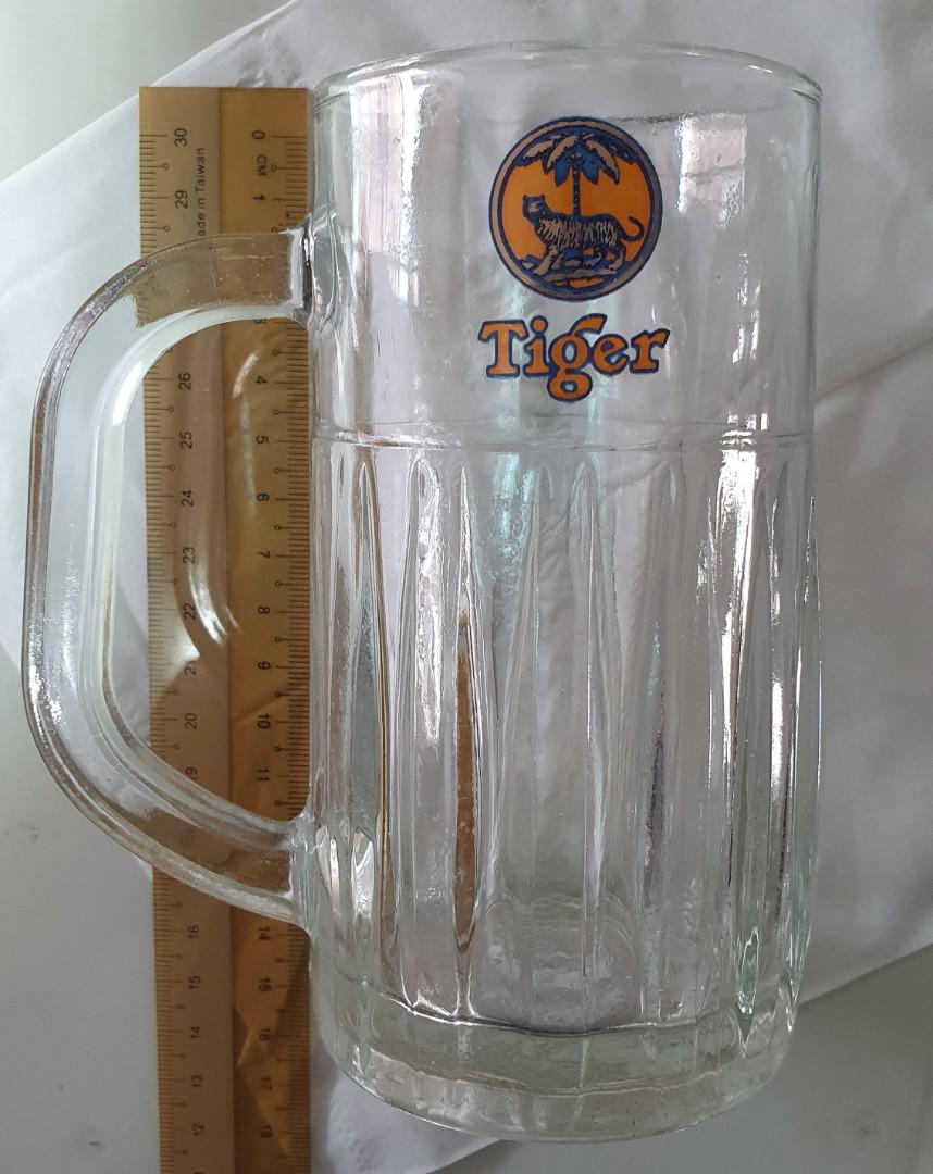 Rare vintage Tiger Beer ribbed mug from 1980s (good condition), Hobbies ...