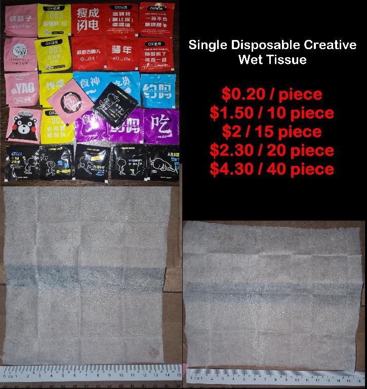 Single Disposable Creative / Hello Kitty Wet Tissue, Everything Else on ...