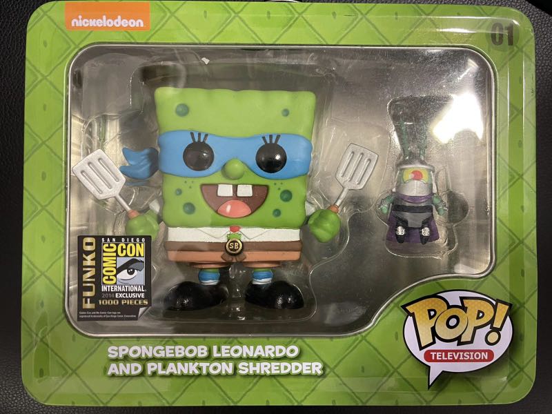 Spongebob Leonardo & Plankton Shredder. Limited edition., Hobbies ...