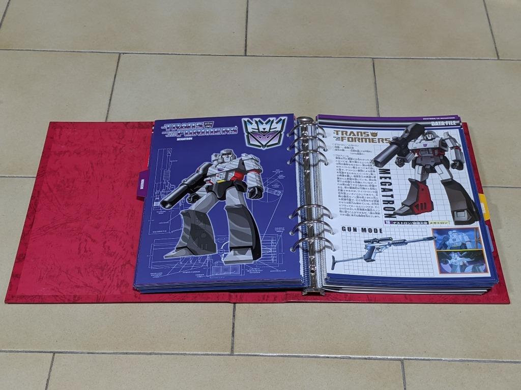 The Transformers Collection ring binder folder with ALL pull-out sheets ...