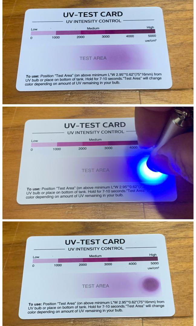 UV Intensity Test Meter Card Ultra Violet Tester, Health & Nutrition ...