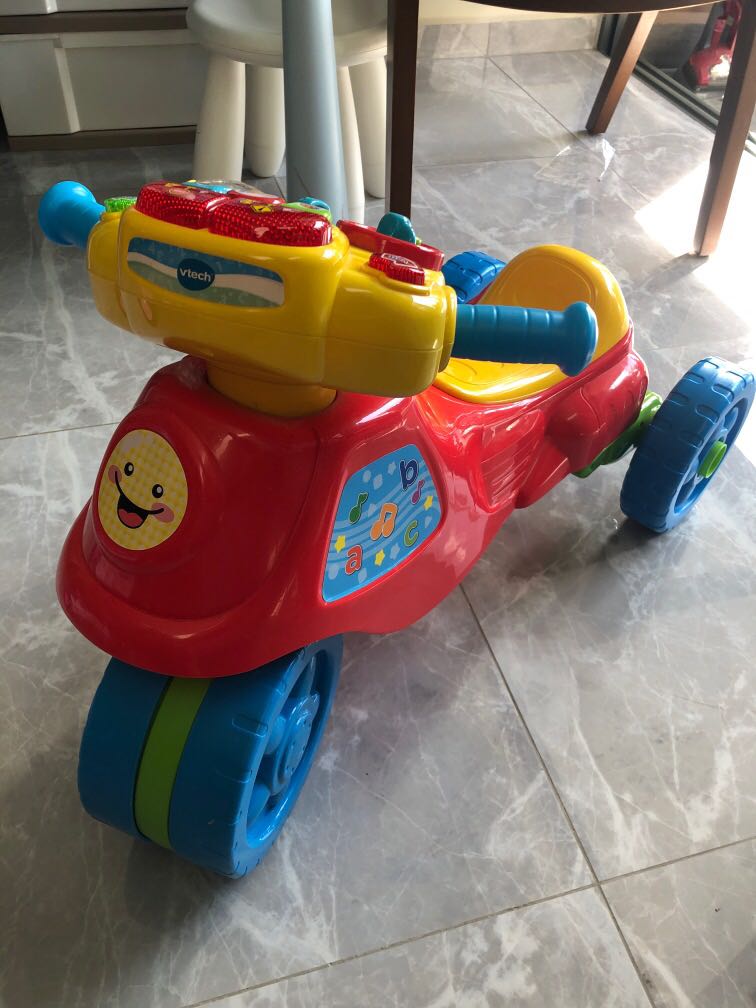 Vtech kiddy motor cycle, Babies & Kids, Toys & Walkers on Carousell