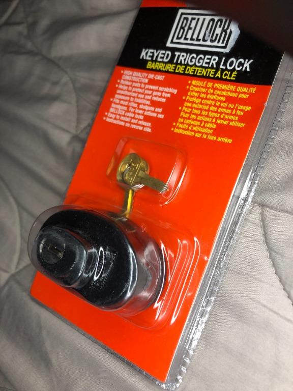 Bnew Imported Bellock Keyed Steel Gun Pistol Rifle Trigger Safety Lock for Firearms Glock AR M16 ...