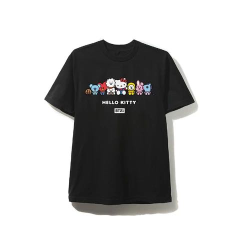 BT21 x Hello Kitty Lineup Black Tee, Hobbies & Toys, Memorabilia ...
