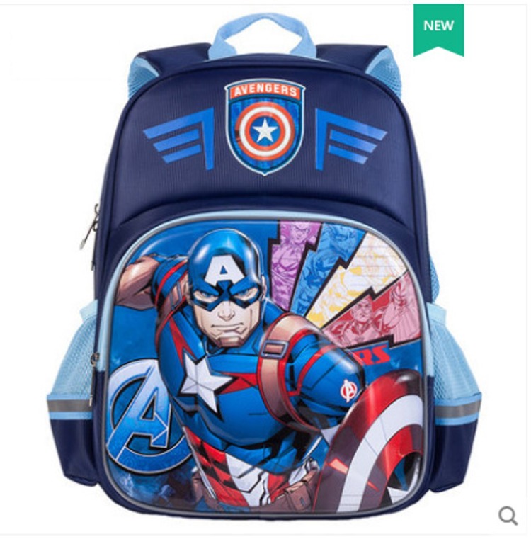 Captain America School Bag Backpack for Boys Toddlers Pre-schoolers ...