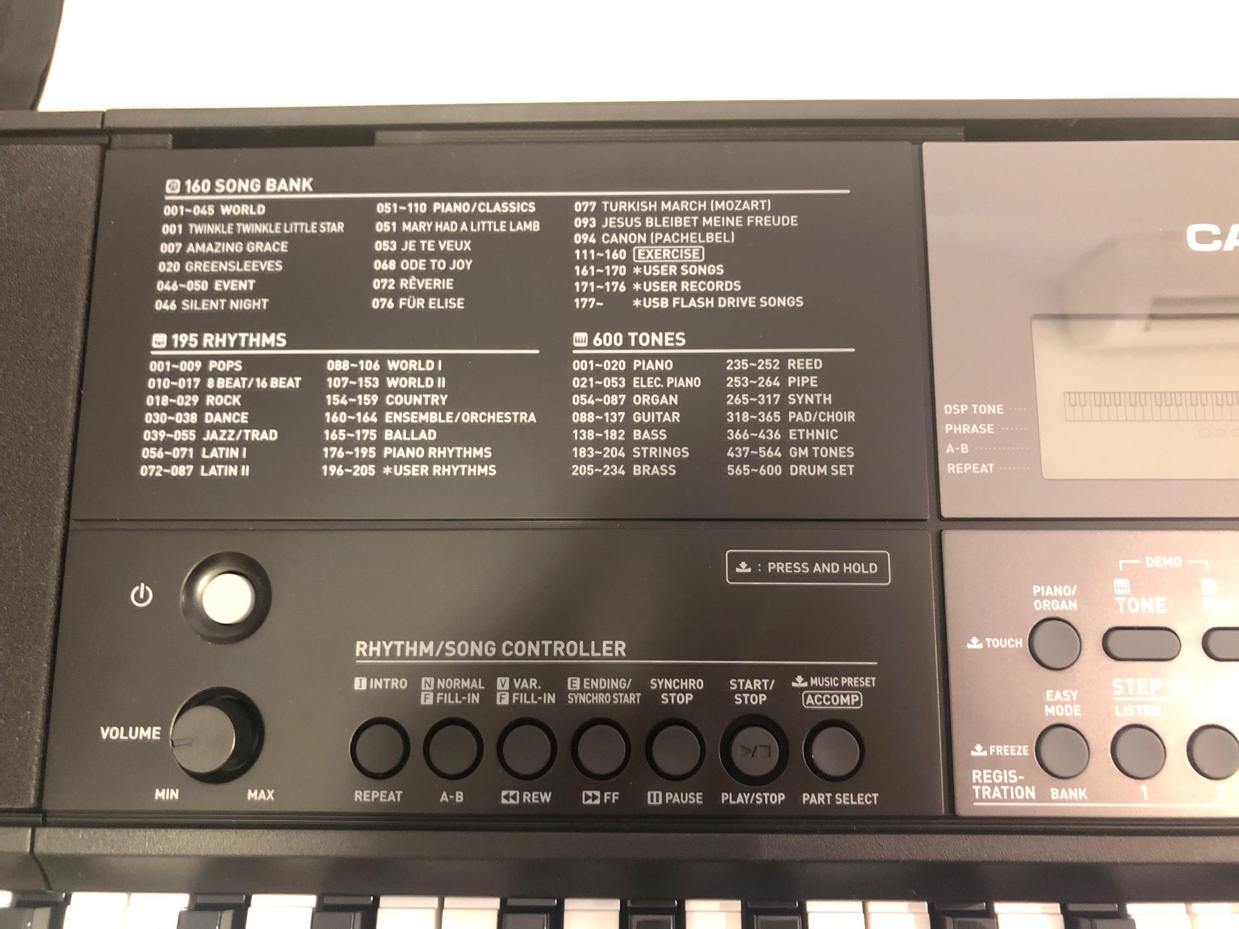 Casio Keyboard CT-X800, Hobbies & Toys, Music & Media, Musical ...