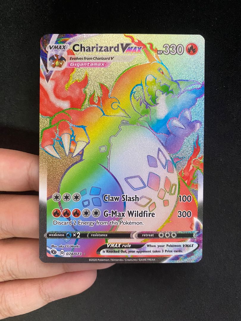 Charizard Vmax Rainbow Rare, Hobbies & Toys, Toys & Games on Carousell