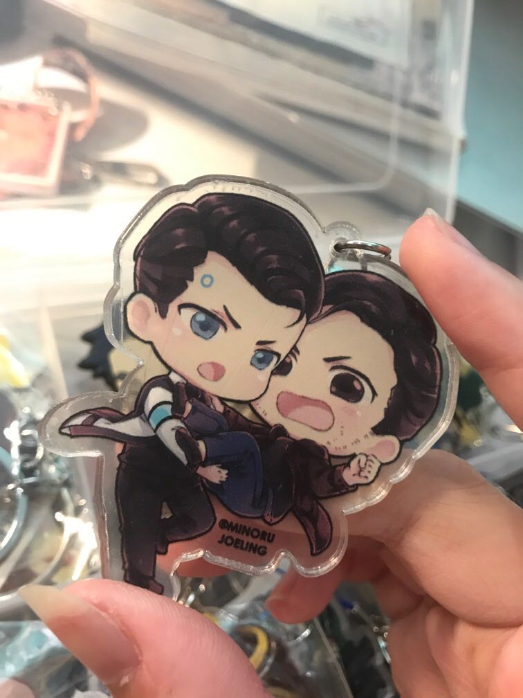 connor and gavin acrylic keychain [detroit become human], Entertainment ...