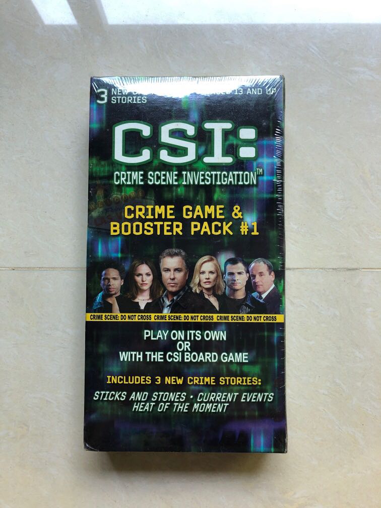 CSI Crime Game & Booster Pack, Toys & Games, Board Games & Cards on ...