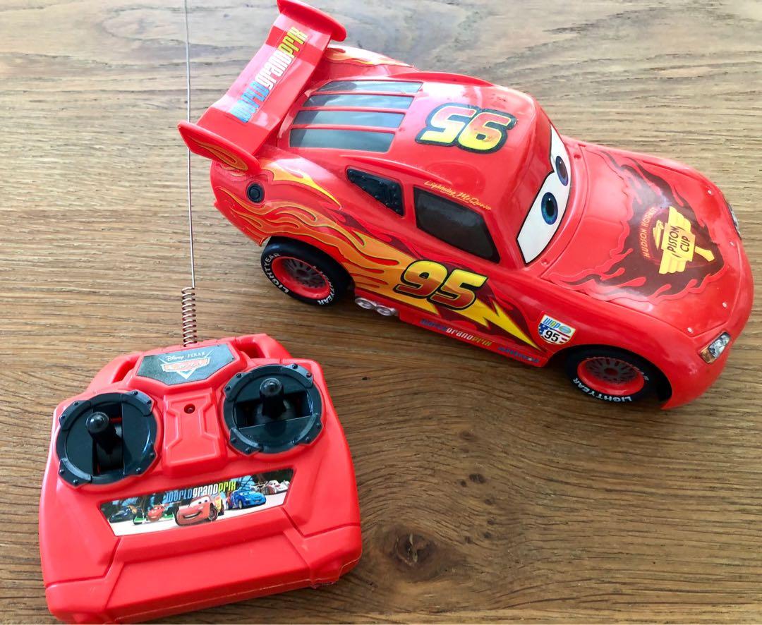 Disney Pixar Cars Lightning McQueen Remote Control RC Racing Car, Toys ...