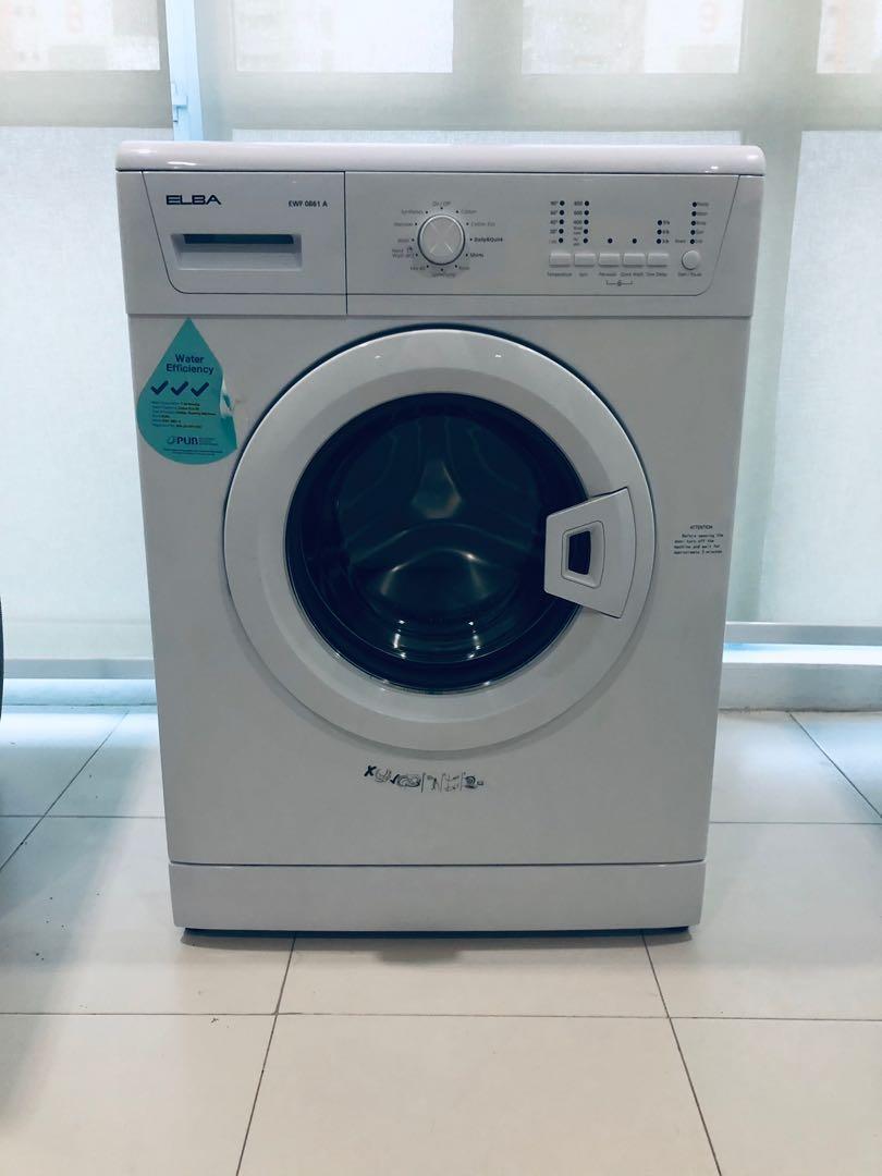 ELBA 6kg Front Load Washing Machine, TV & Home Appliances, Washing ...