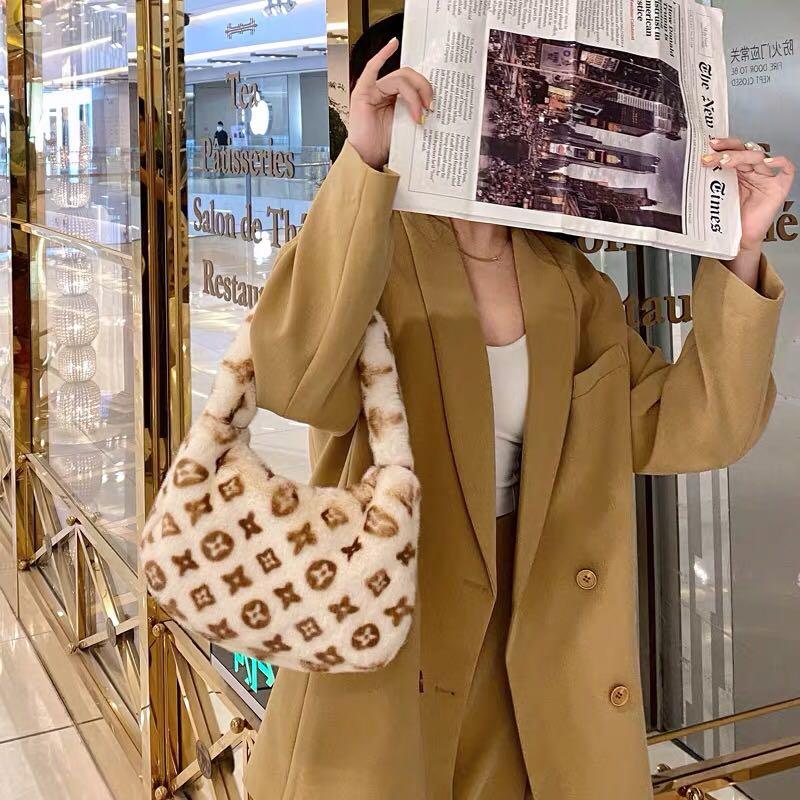 Preorder! LV Furry Baguette Bag, Women's Fashion, Bags & Wallets, Cross ...