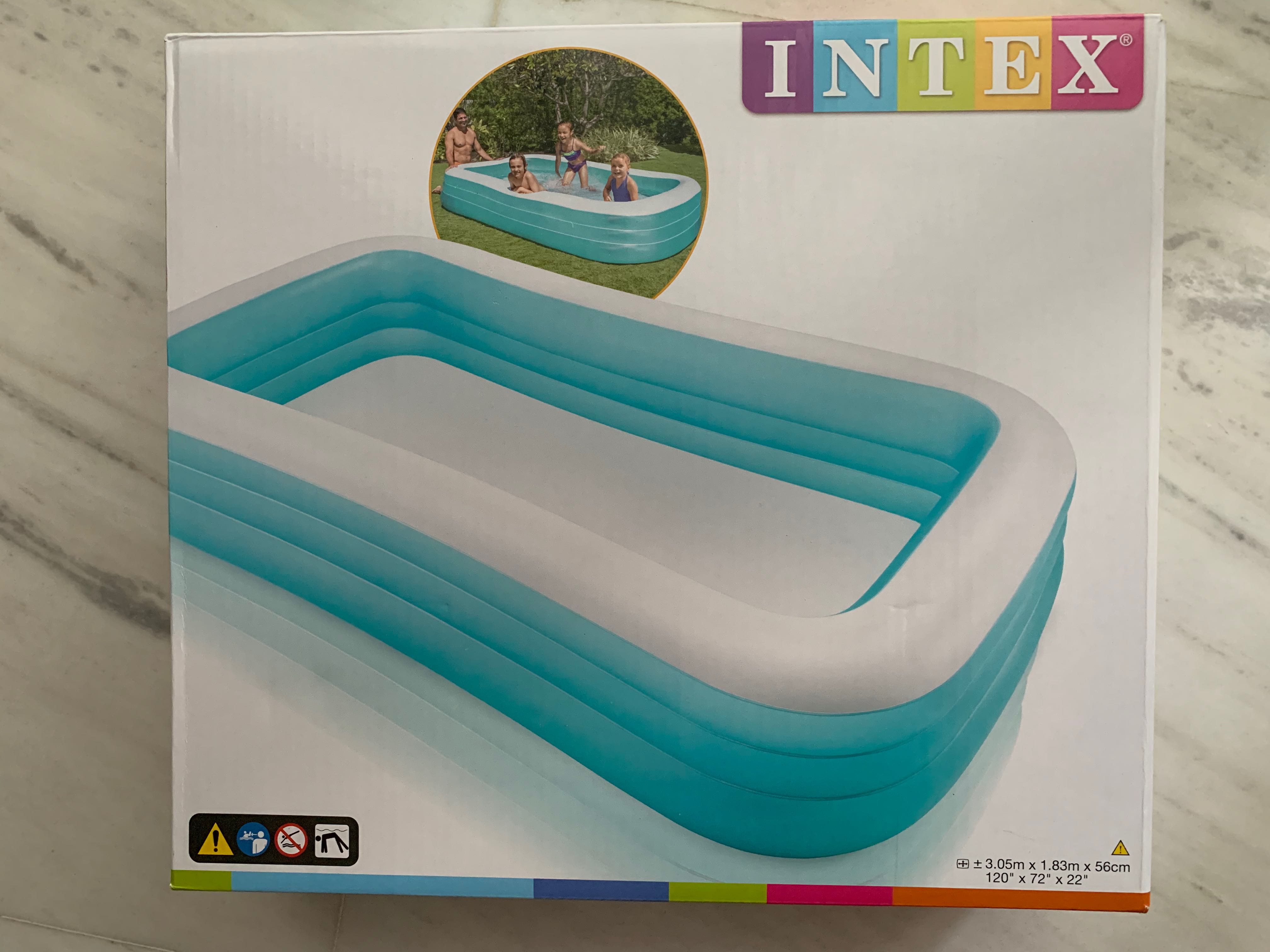 INTEX inflatable swimming pool/baby play pen, Babies & Kids, Infant ...