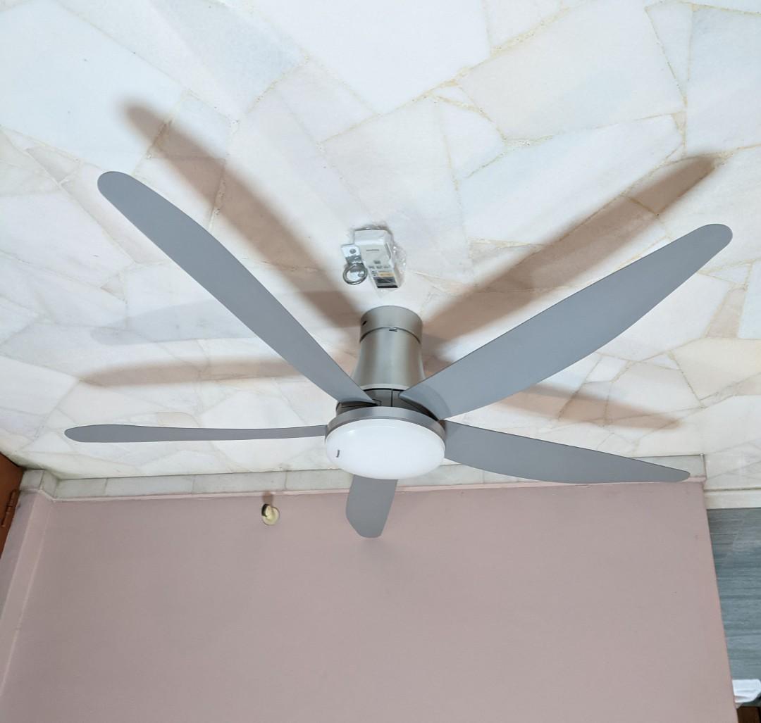 Panasonic Ceiling Fan F-M15GW, Furniture & Home Living, Lighting & Fans ...