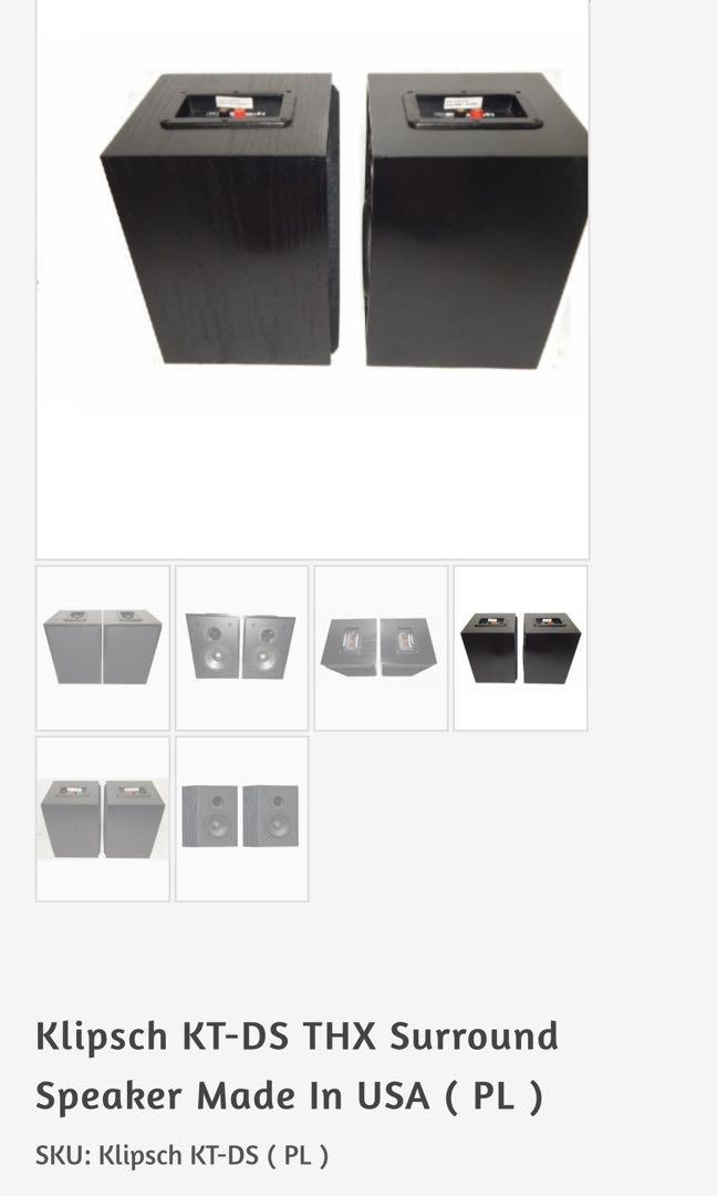 Klipsch KT-DS THX Surround Speaker Made In USA, Audio, Soundbars, Speakers & Amplifiers on Carousell