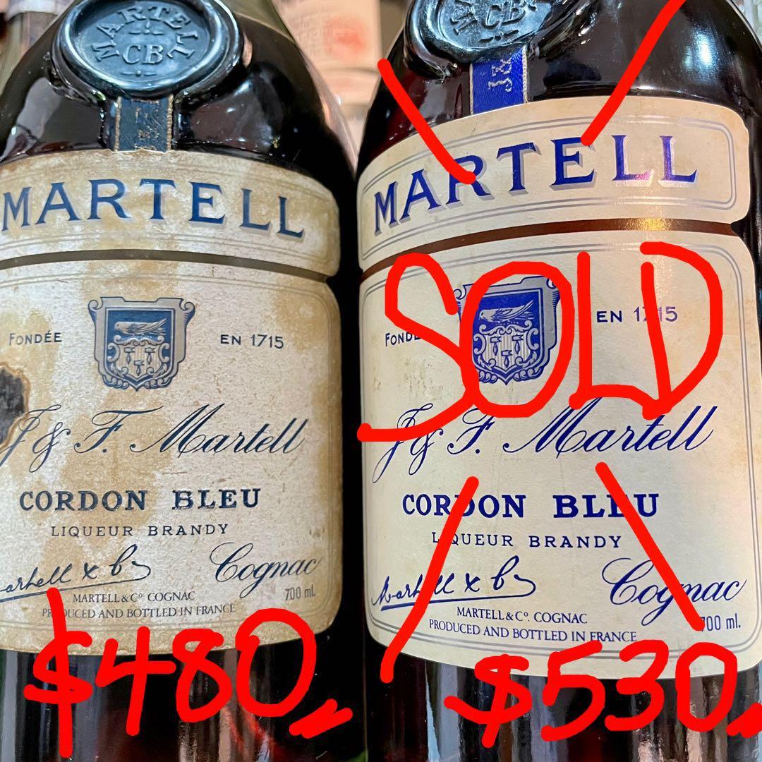Martell Cordon Bleu Vintage Old Cognac Gordon Blue 老酒 Blue Sparrow ...