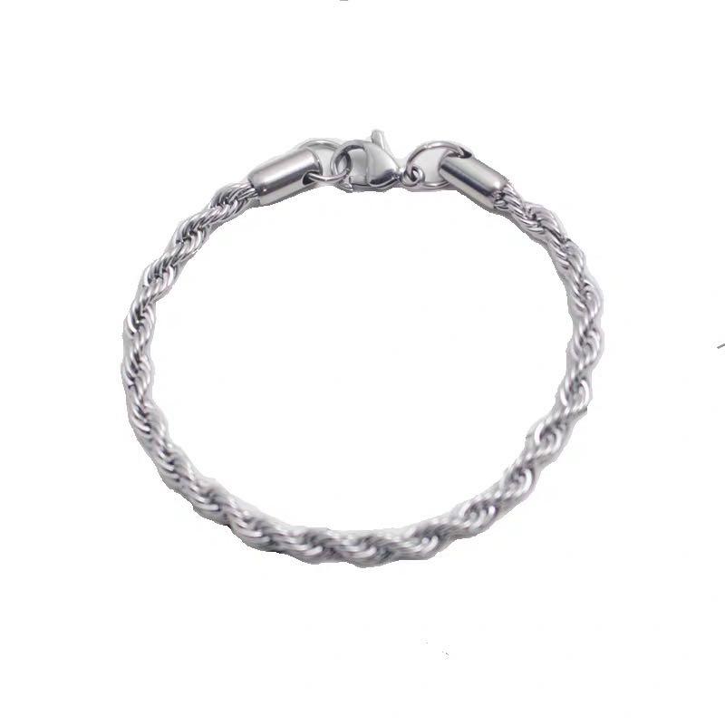 Men rope chain braclet stainless steel, Men's Fashion, Watches ...