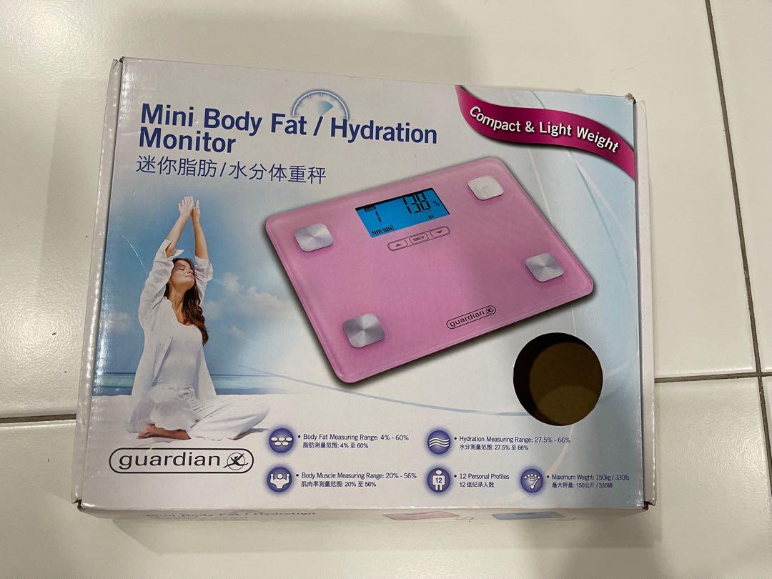 Mini body fat / hydration monitor / weighing scale, Health & Nutrition ...