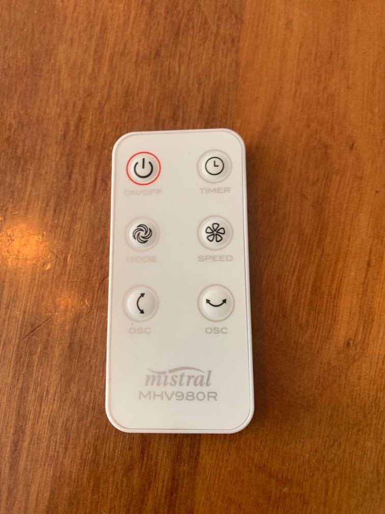 Mistral fan remote controller, Furniture & Home Living, Lighting & Fans ...